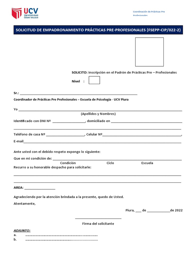 Solicitud de Empadronamiento | PDF