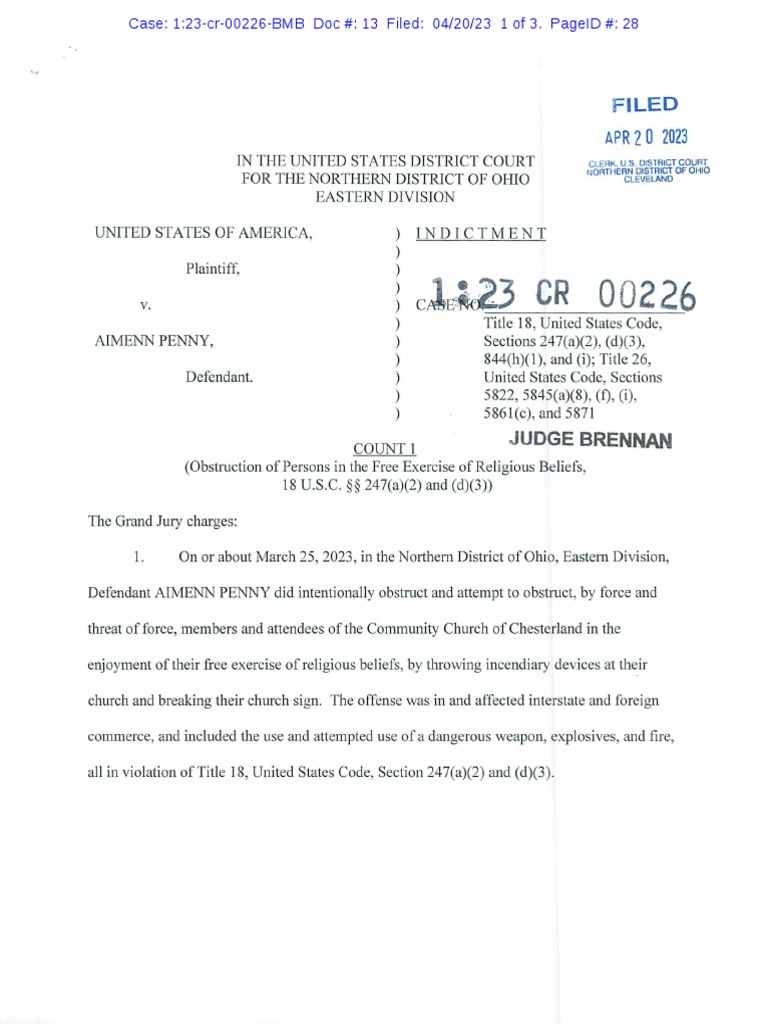 Aimenn Penny Indictment | PDF