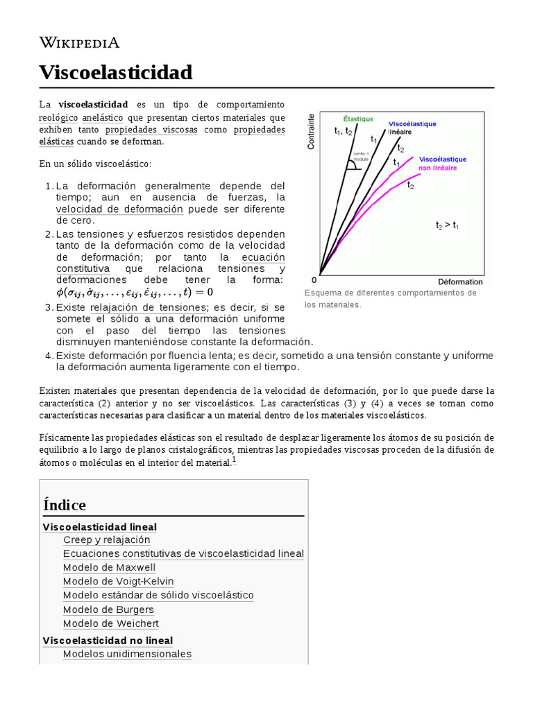 Viscoelasticidad | PDF | Viscoelasticidad | Ciencias fisicas