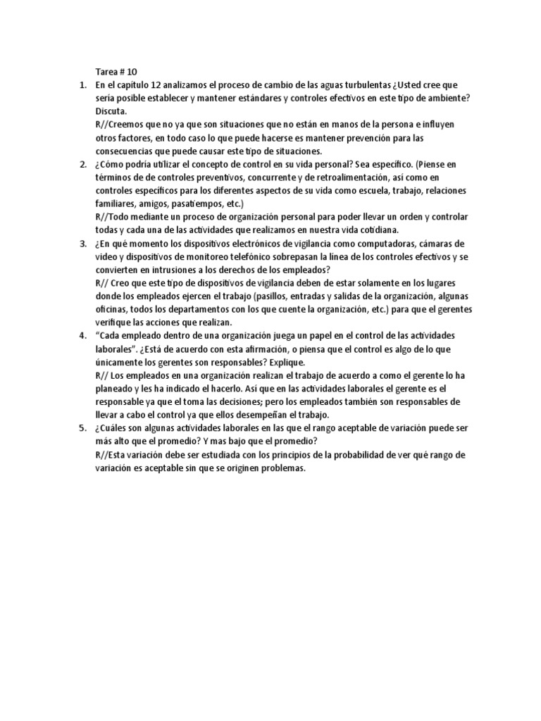 Administracion 1 - Tarea10 | PDF