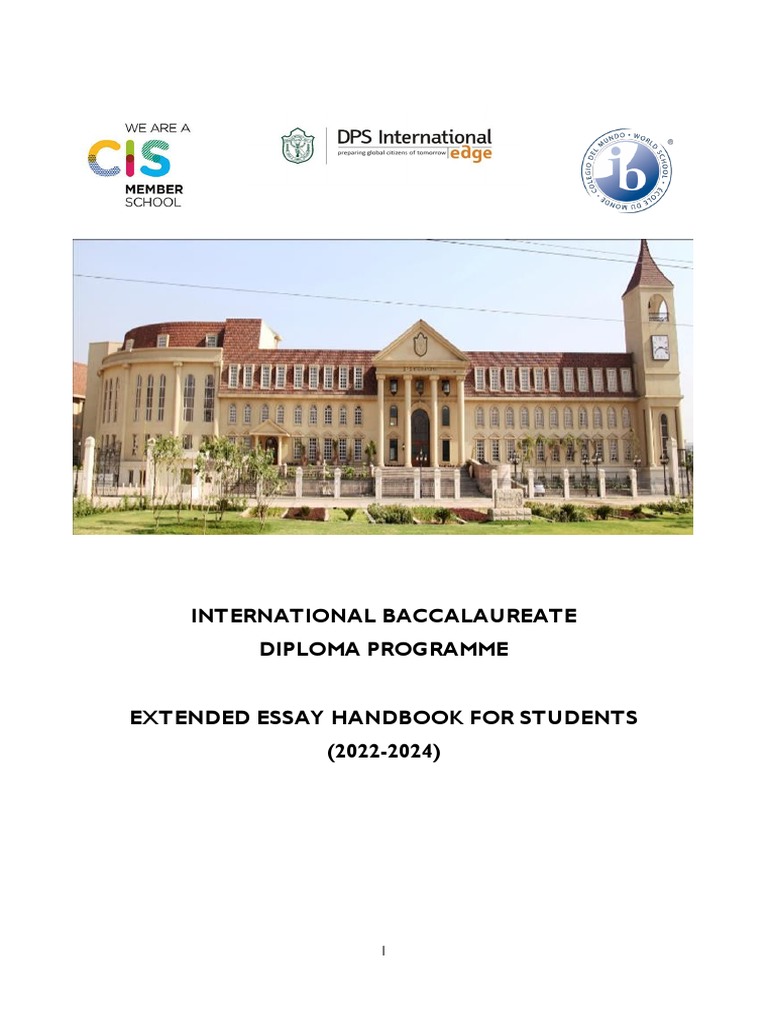 International Baccalaureate Diploma Programme Extended Essay Handbook ...