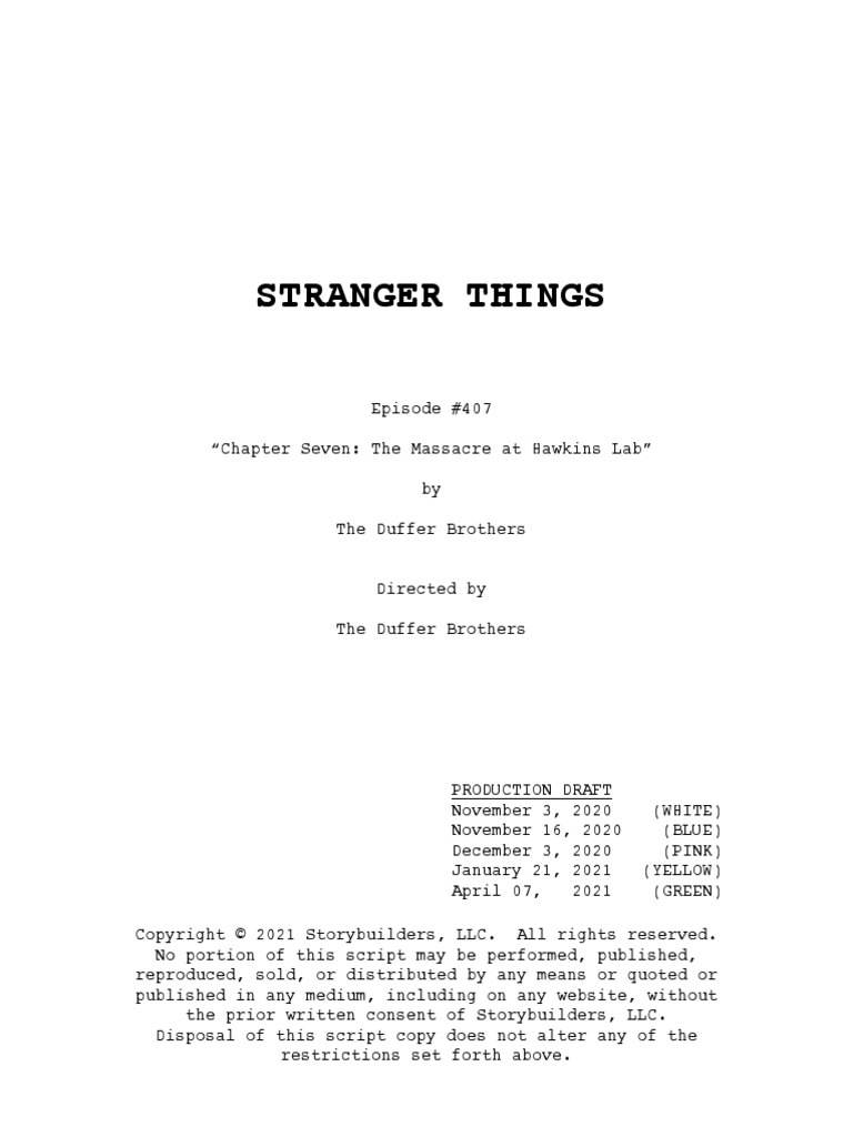 Stranger Things | PDF