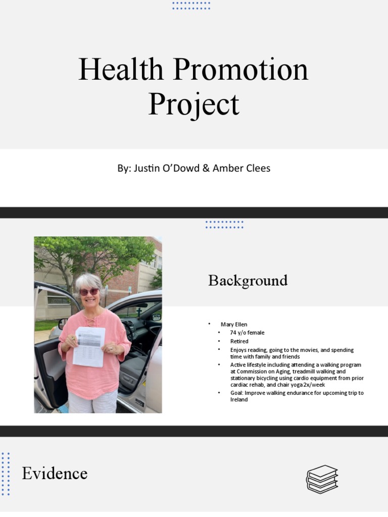PTH 825-Health Promotion Project 1 | PDF | Medical Specialties | Medicine