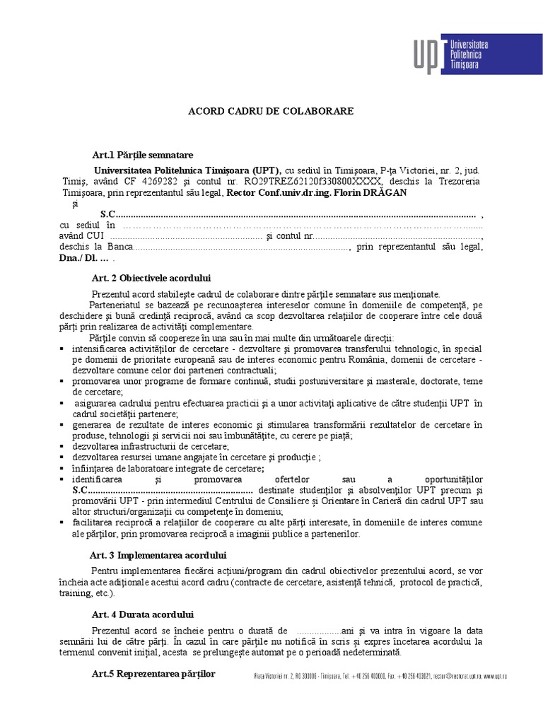 Anexa Firma-Acord de Colaborare | PDF