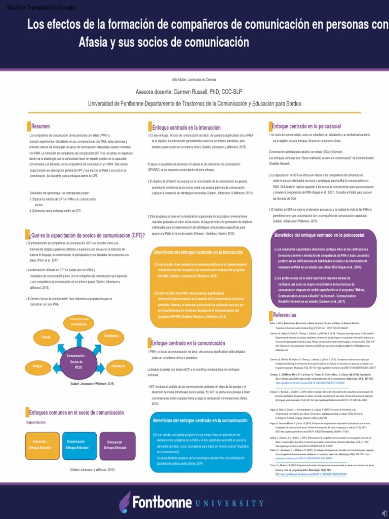 The Effects of Communication Partner Training On People With Apha | PDF