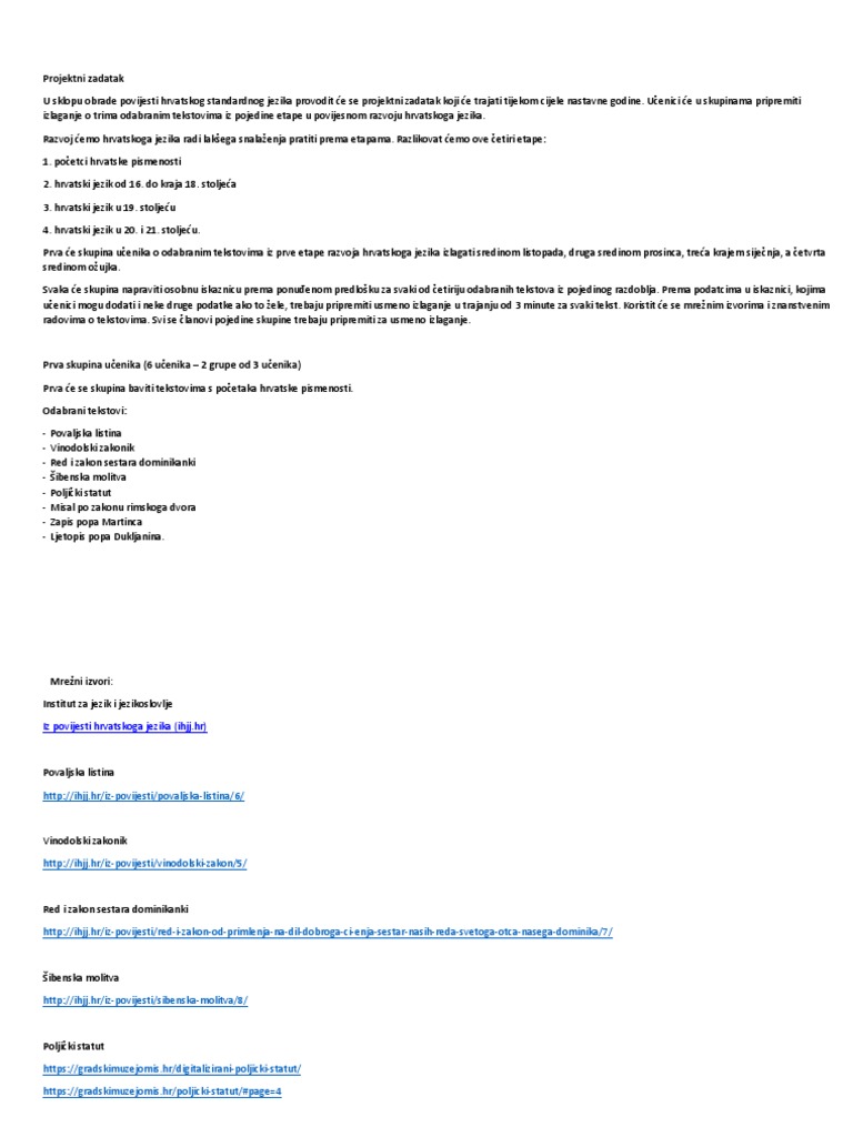 Projektni Zadatak | PDF