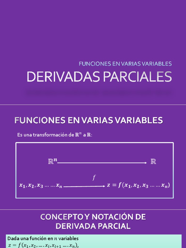 Derivadas Parciales | PDF