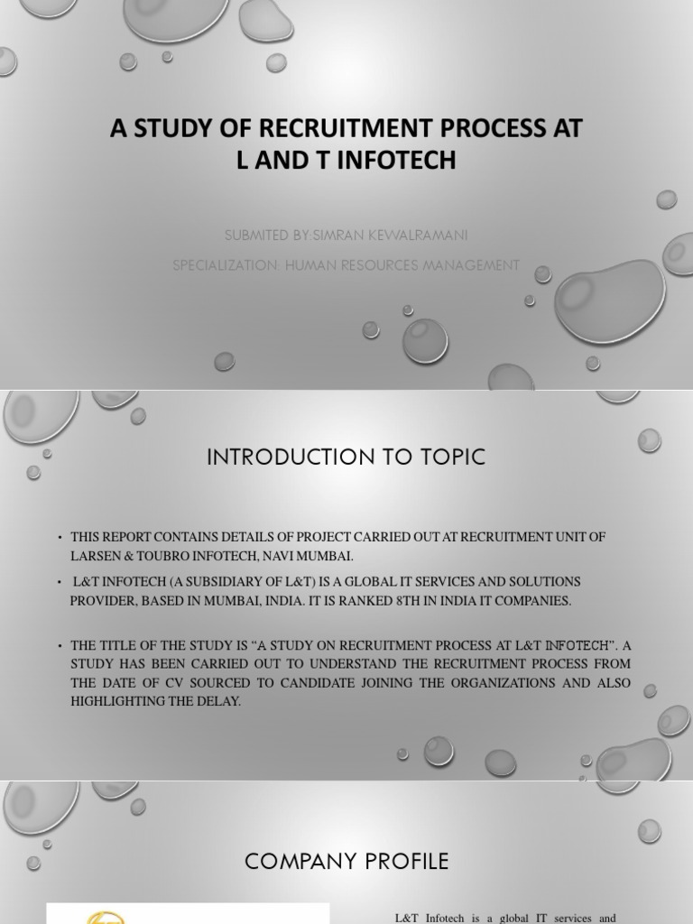 L&T Infotech Recruitment Analysis | PDF | Recruitment | Business