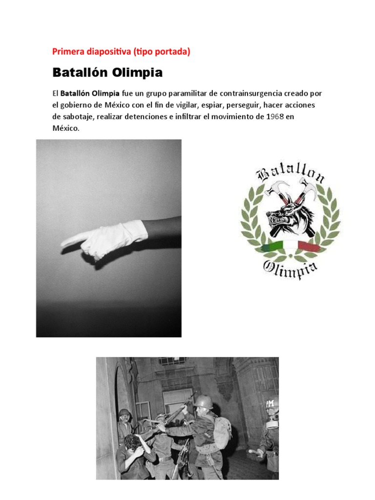 Batallón Olimpia Pdf