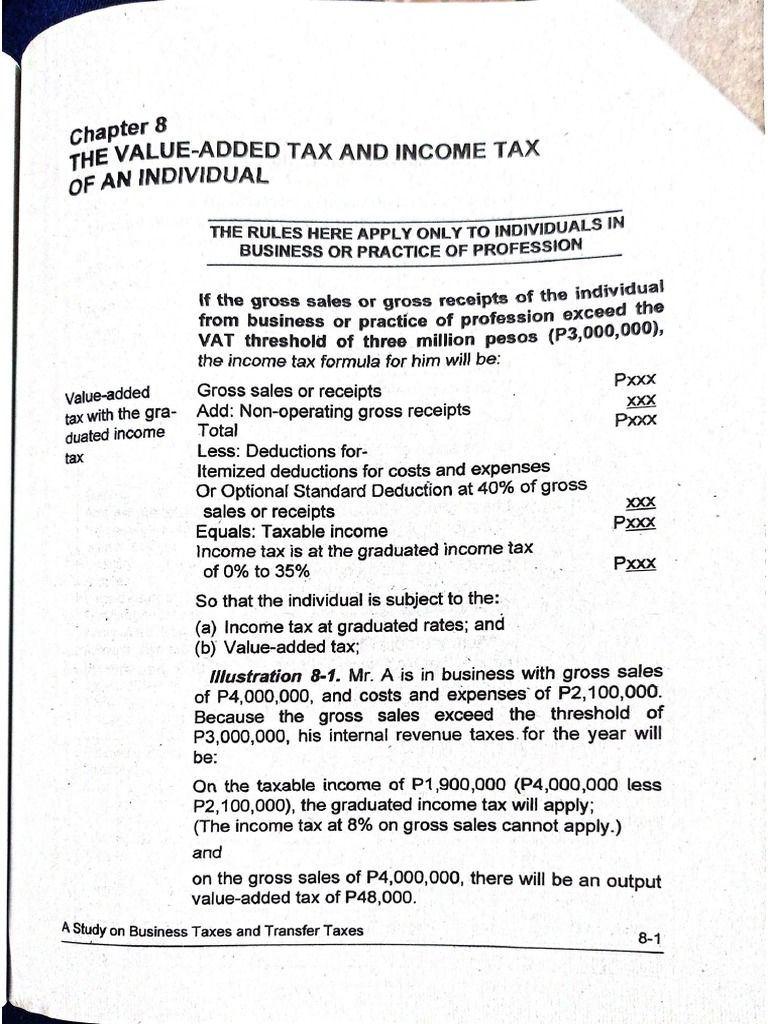 Business Tax (Chapter 8) | PDF