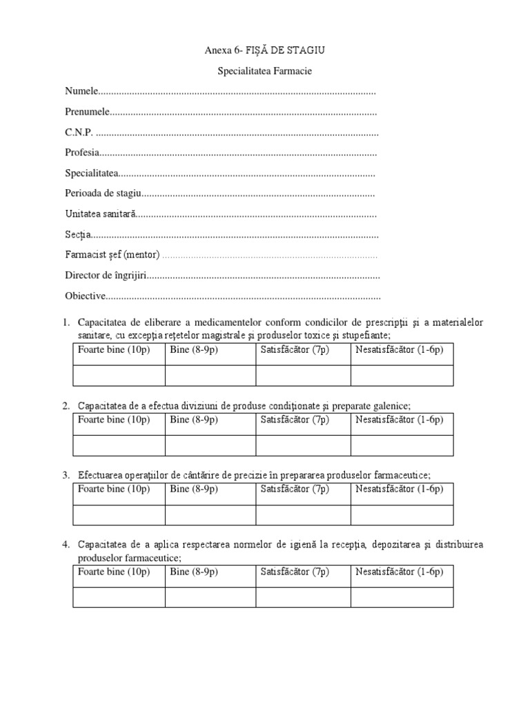 fisa_stagiu_asistent_medical_farmacie_2020 | PDF