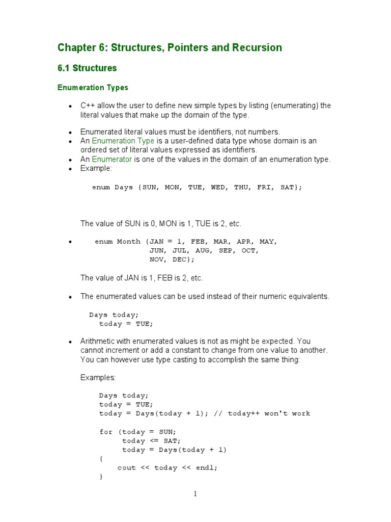 ch6 Structs Pointers Recursion | PDF | Pointer (Computer Programming ... ch6 Structs Pointers Recursion | PDF | Pointer (Computer Programming ...