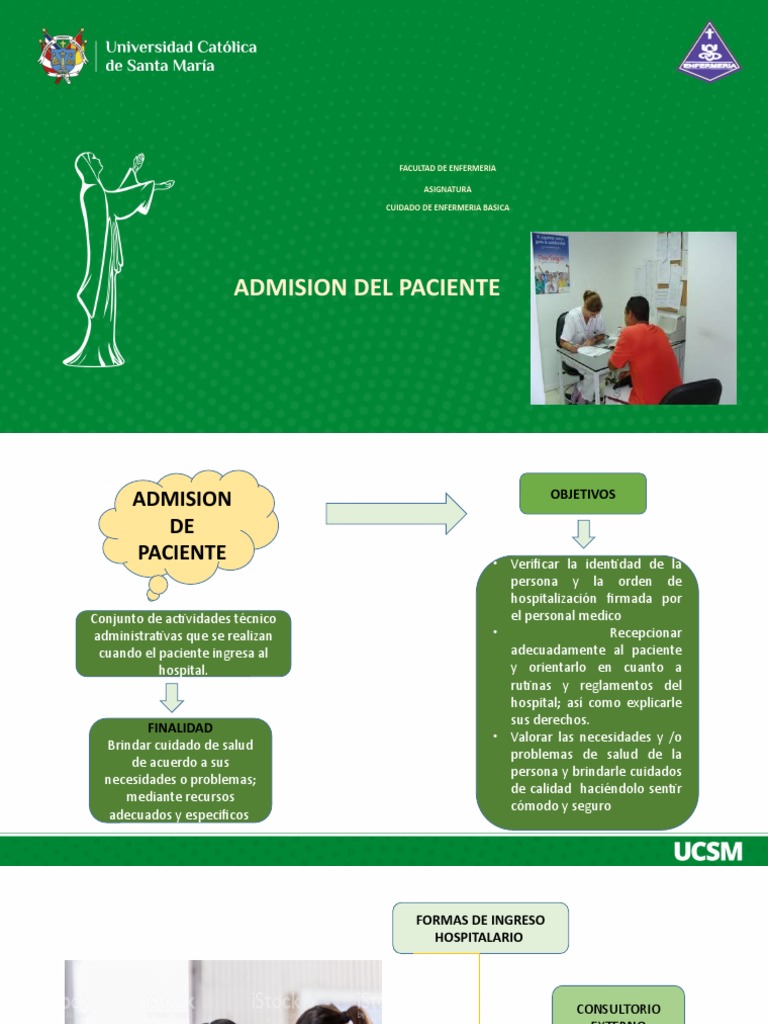 Admision de Paciente | PDF | Hospital | Enfermería