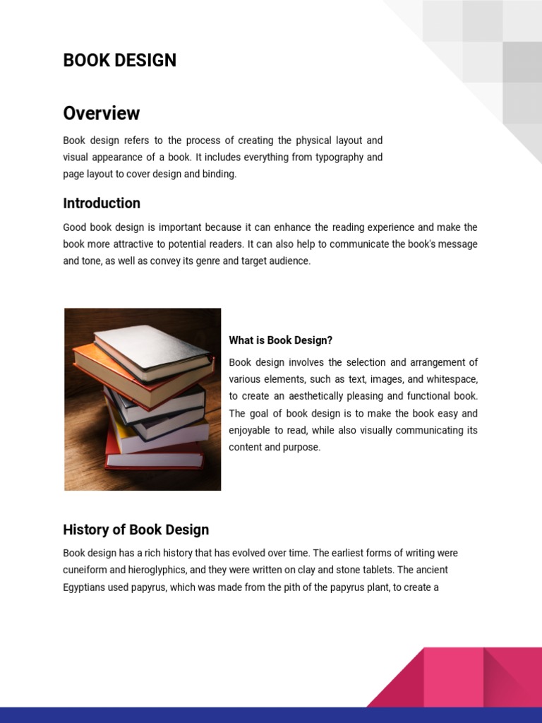 Book Design Info Sheet 1 | PDF | Books | Typography