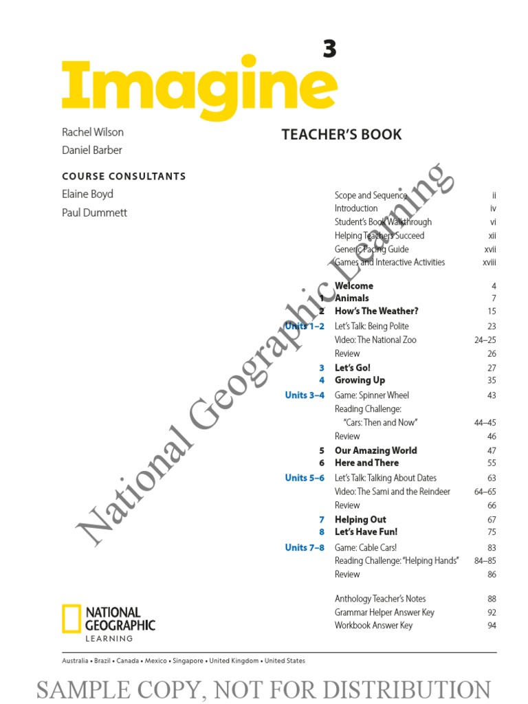 Imagine AmE L3 Teachers Book | PDF