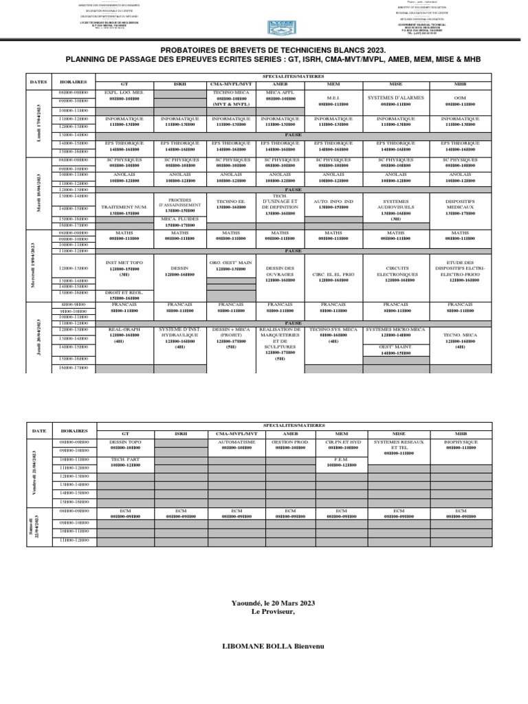Prob. de BT Blancs - 2023 | PDF
