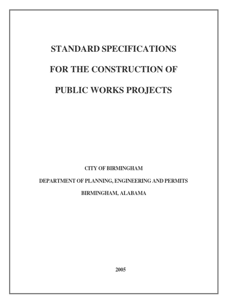 Standard Specifications For The Construction of Public Works Projects | PDF | Road Surface ...