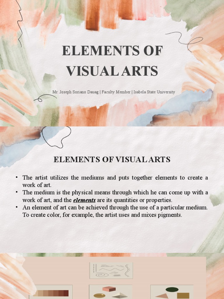 GEC5 Chapter3 Elements Visual Arts | PDF | Color | Perspective (Graphical)