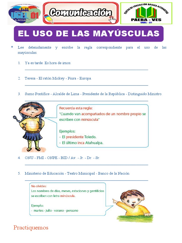 Uso de Las Mayúsculas | PDF