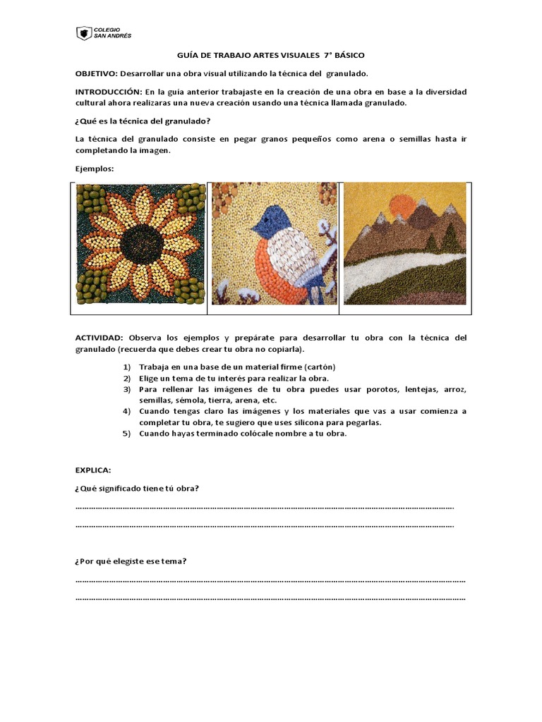 Guía-de-Trabajo-7°-Básico-Artes-Visuales | PDF