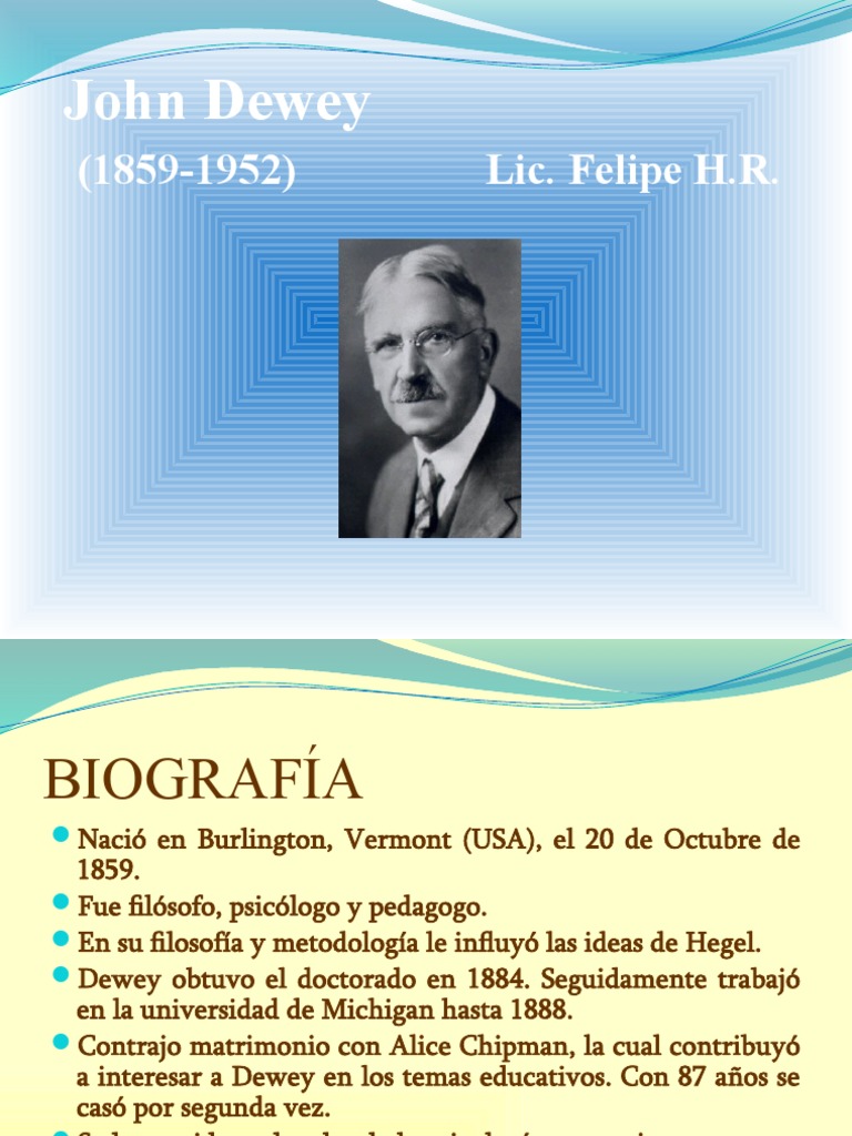 John Dewey Biography