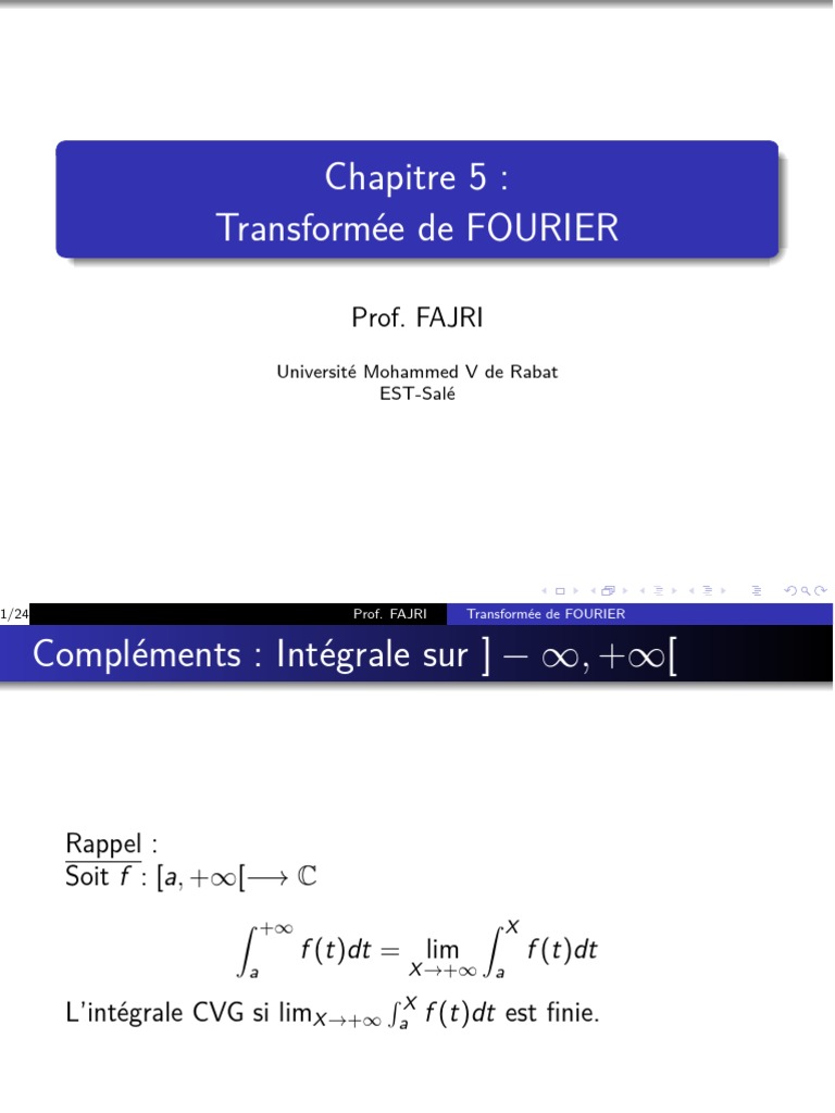 Maths Appliquées - Ch5 - PR FAJRI | PDF
