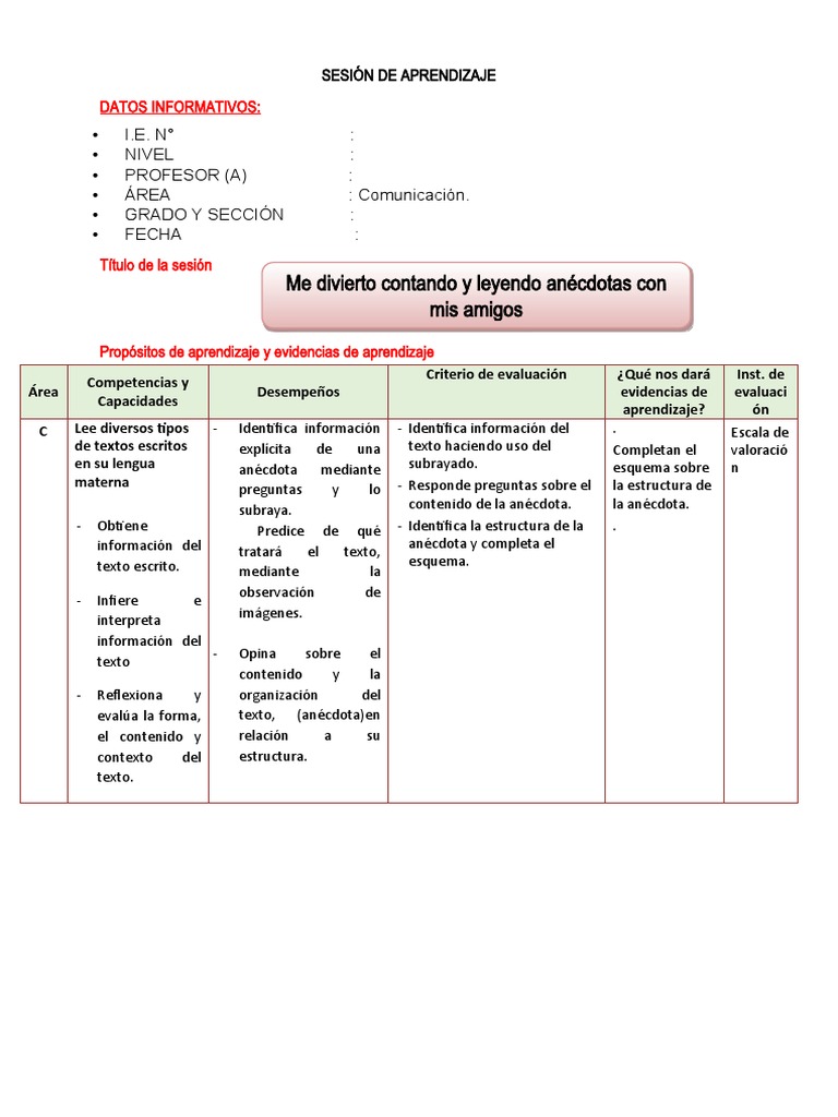 Adapatdo Por Martha Angulo - La Anecdota | PDF