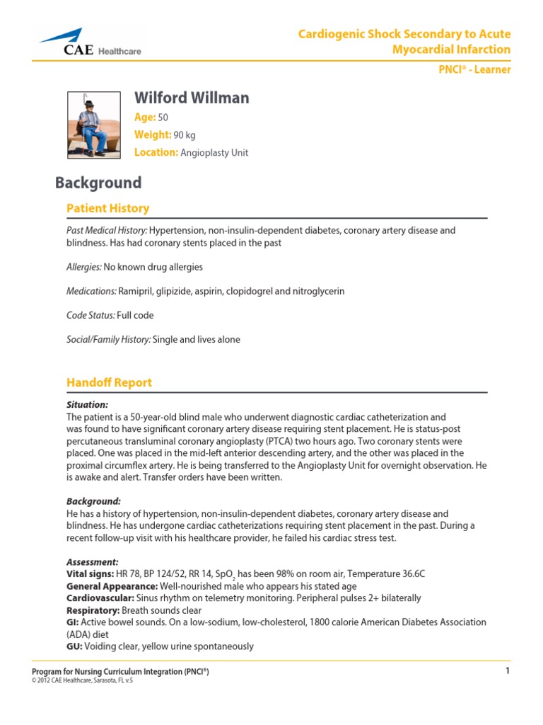 Learner Cardiogenic Shock Secondary To Acute Myocardial Infarction ...