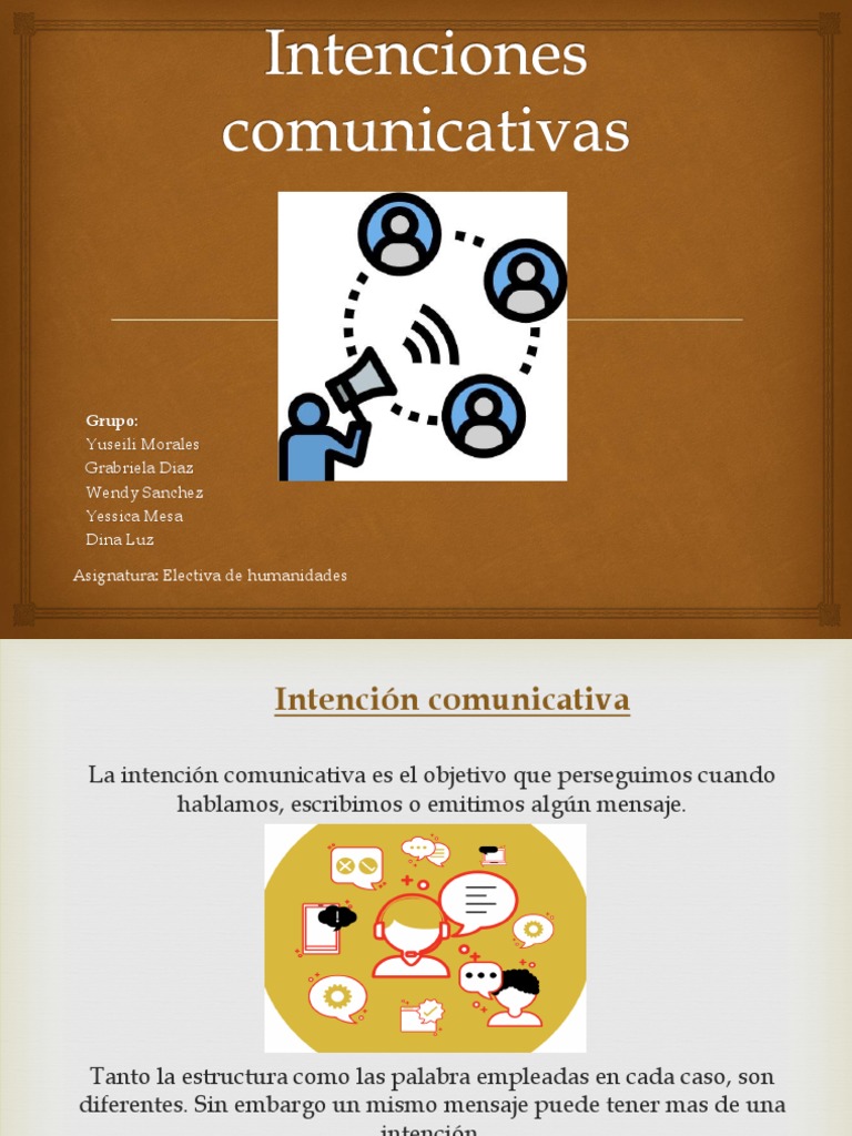 Intención Comunicativa en Mensajes | PDF | Sicología