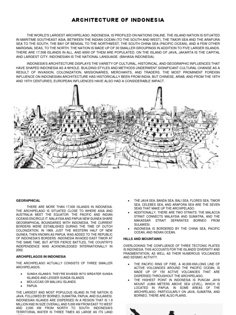Architecture of Indonesia (FR1) | PDF | Indonesia | Temple