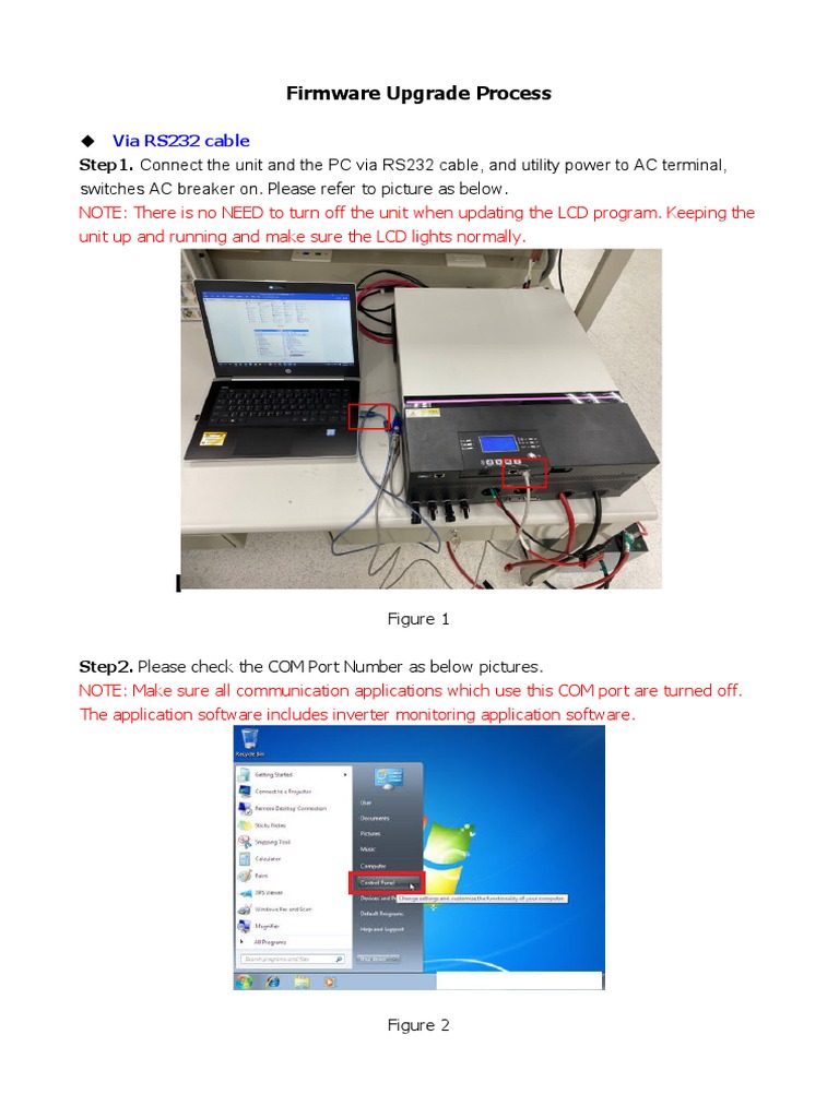 Firmware Upgrade SOPvia RS232 | PDF