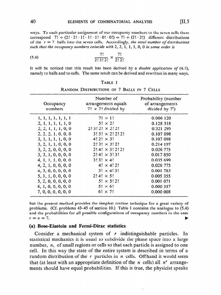 (William Feller) Bose Einstein | PDF