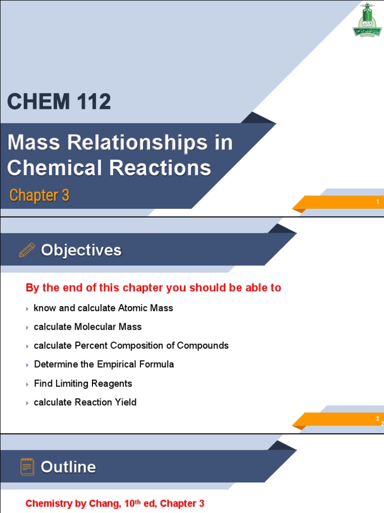CHEM 112, CH 3 | PDF