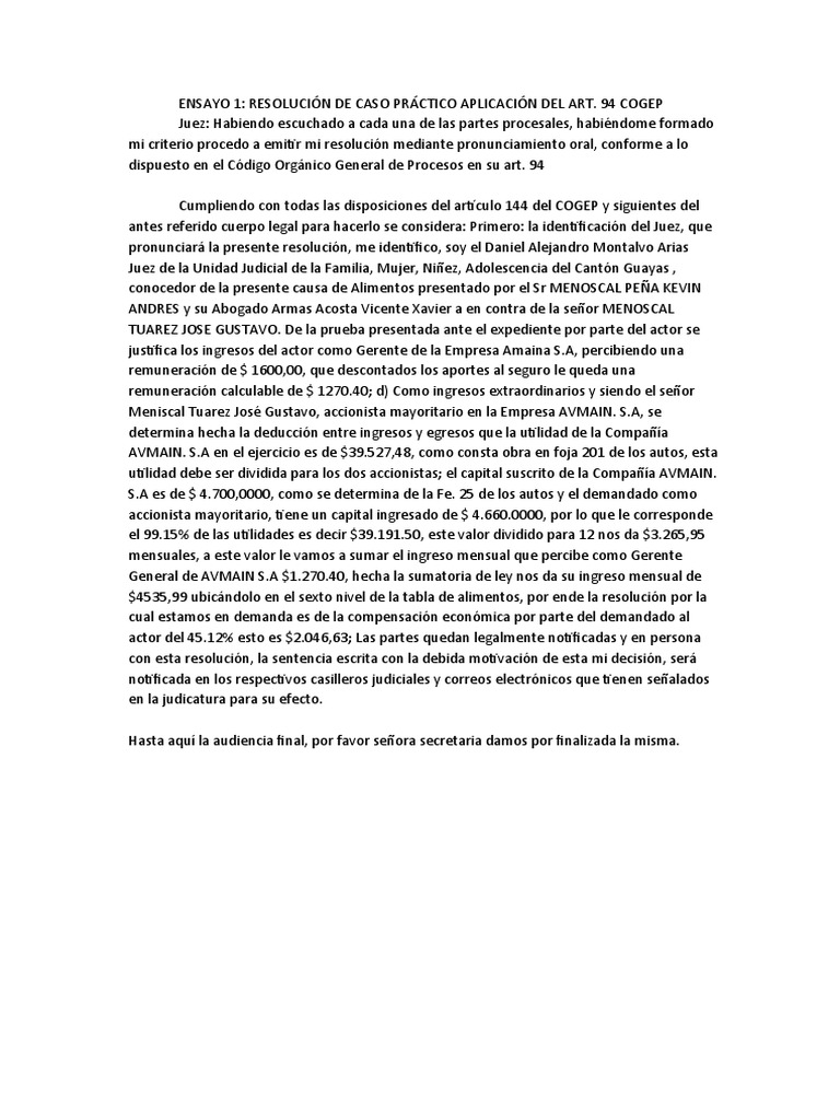 Ensayo 1 | PDF | Juez | Justicia
