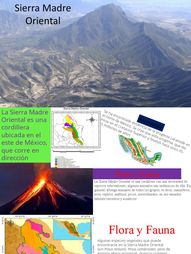 Sierra Madre Oriental Geografía Jorge Dizfink Murrieta y Alan Isaac ...