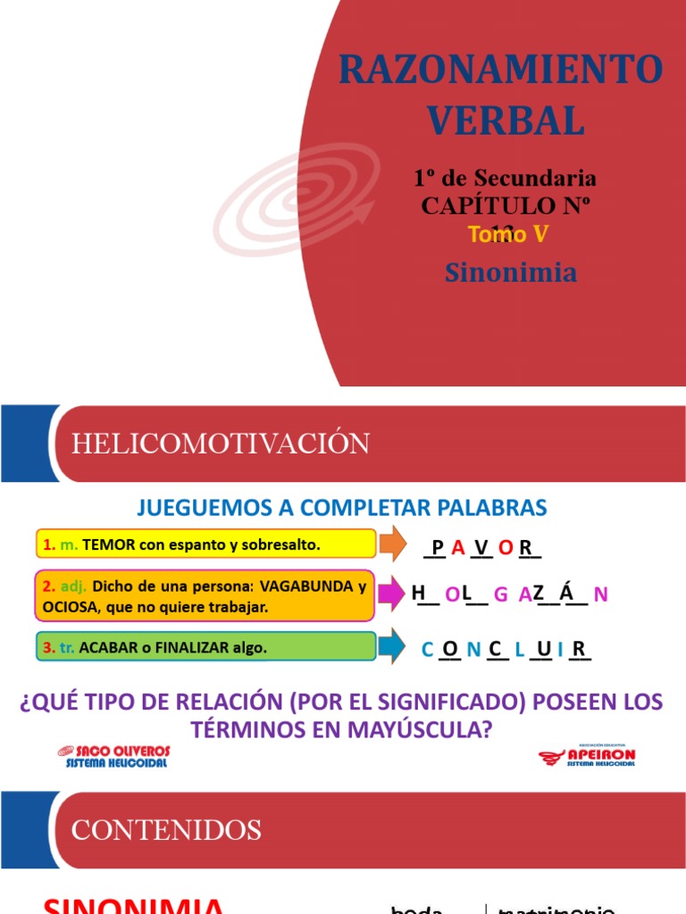 Sinonimos y Antonimos | PDF | Sustantivo | Palabra