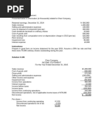 Income Statement Practice Problems | PDF | Net Income | Expense
