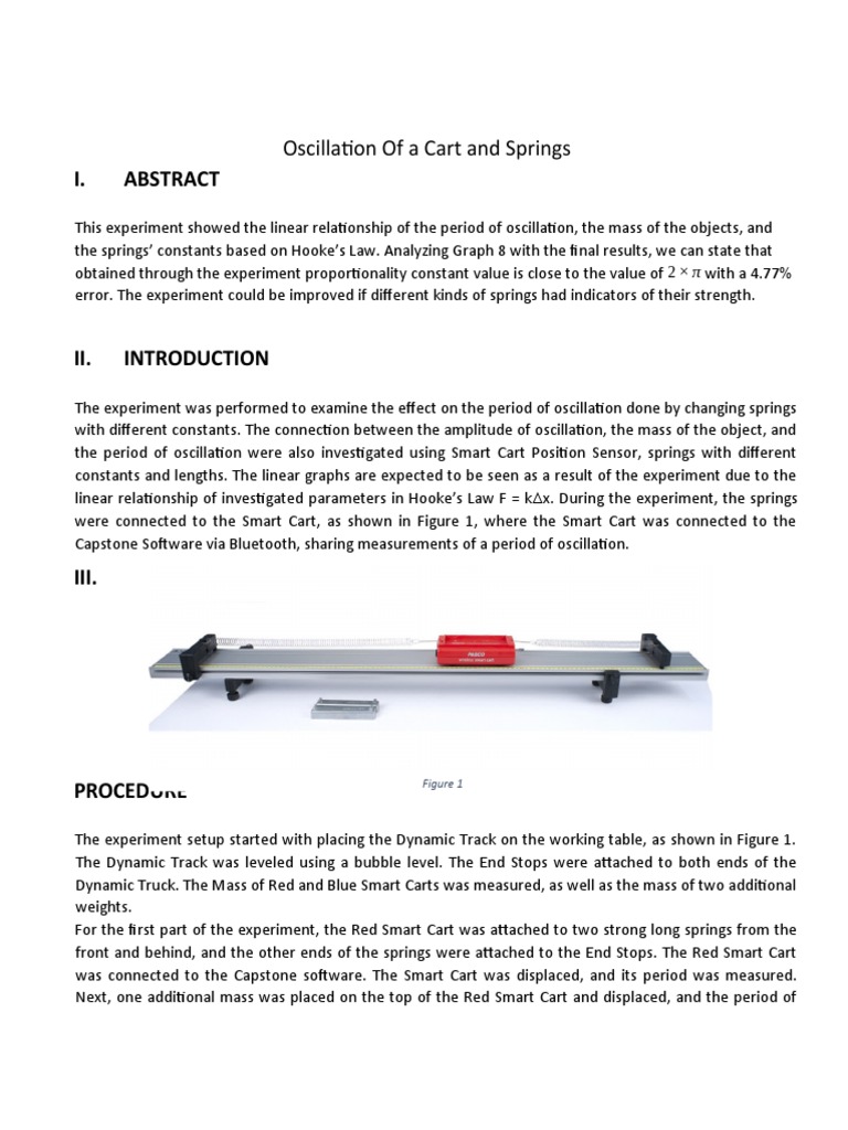 Lab 9 | PDF | Oscillation | Mass