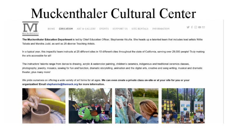 Muckenthaler Cultural Center | PDF