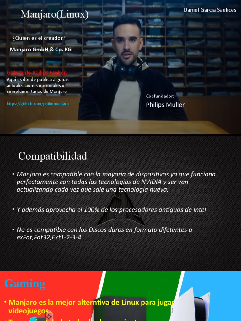 Manjaro (Linux) : ¿Quien Es El Creador? | PDF | Juegos y actividades ...