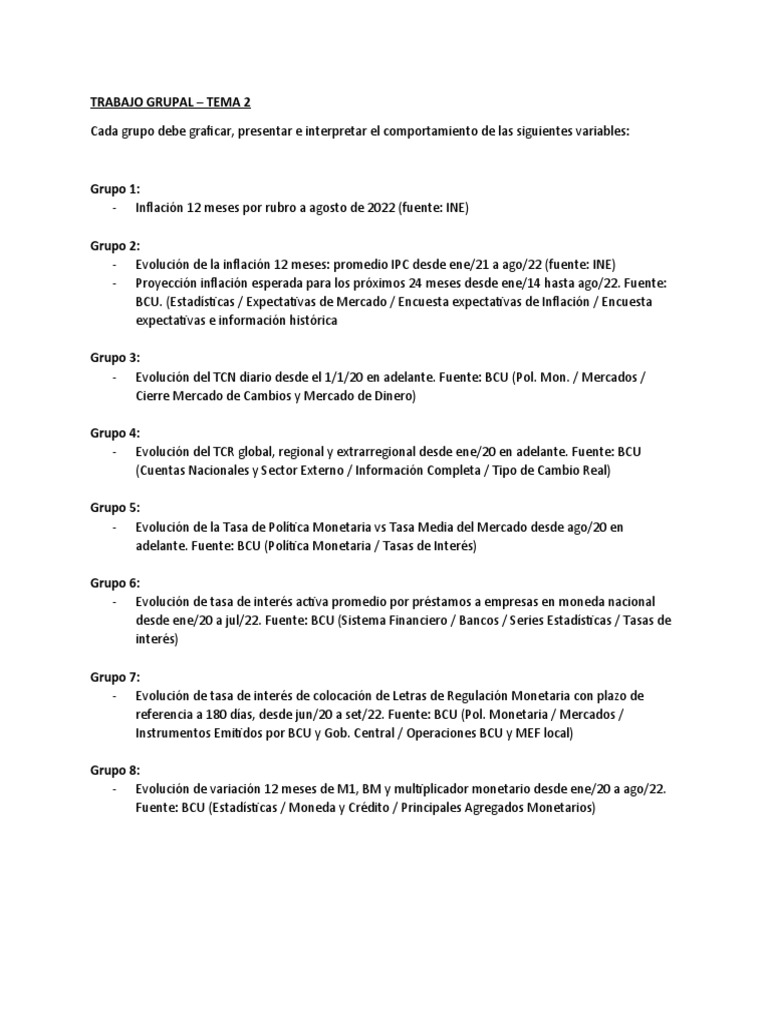 Trabajo Grupal - Tema 2 | PDF