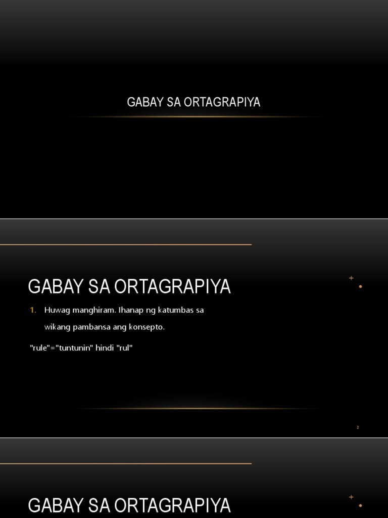 Ortograpiya | PDF