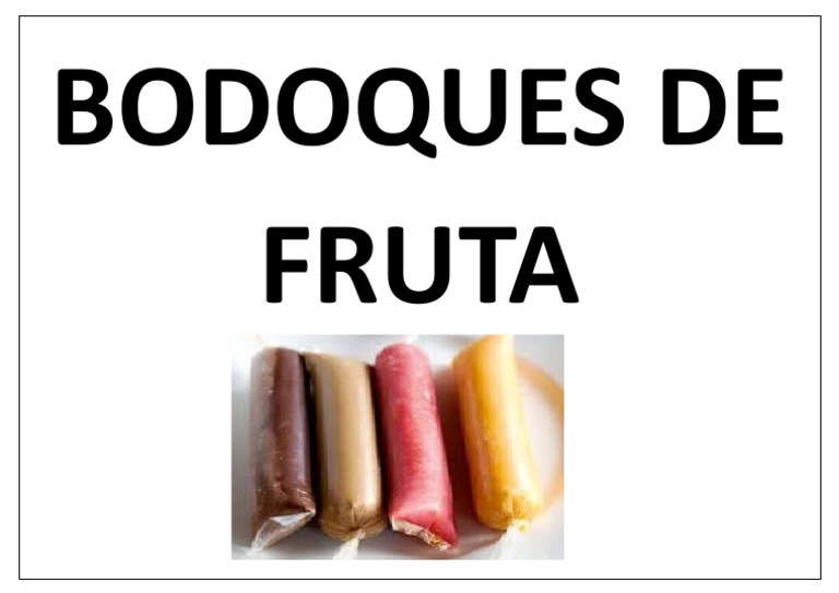 Bodoques de Fruta | PDF