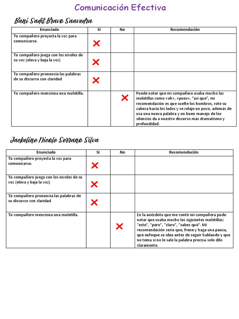 Comunicacion Efectiva Pdf