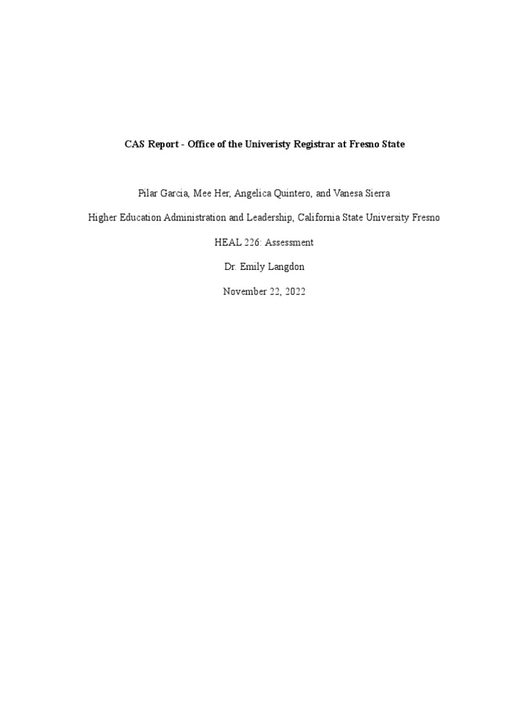 Cas Report | PDF | Strategic Planning | Leadership