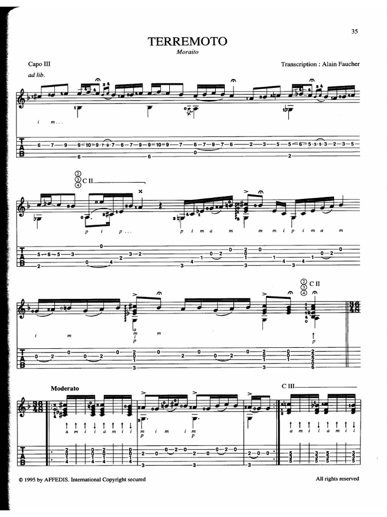 Moraito - Terremoto (Seguiriya) | PDF