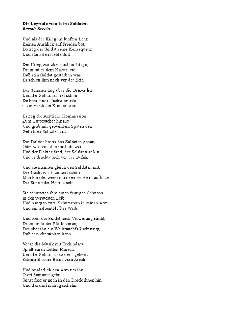 Brecht Legende | PDF