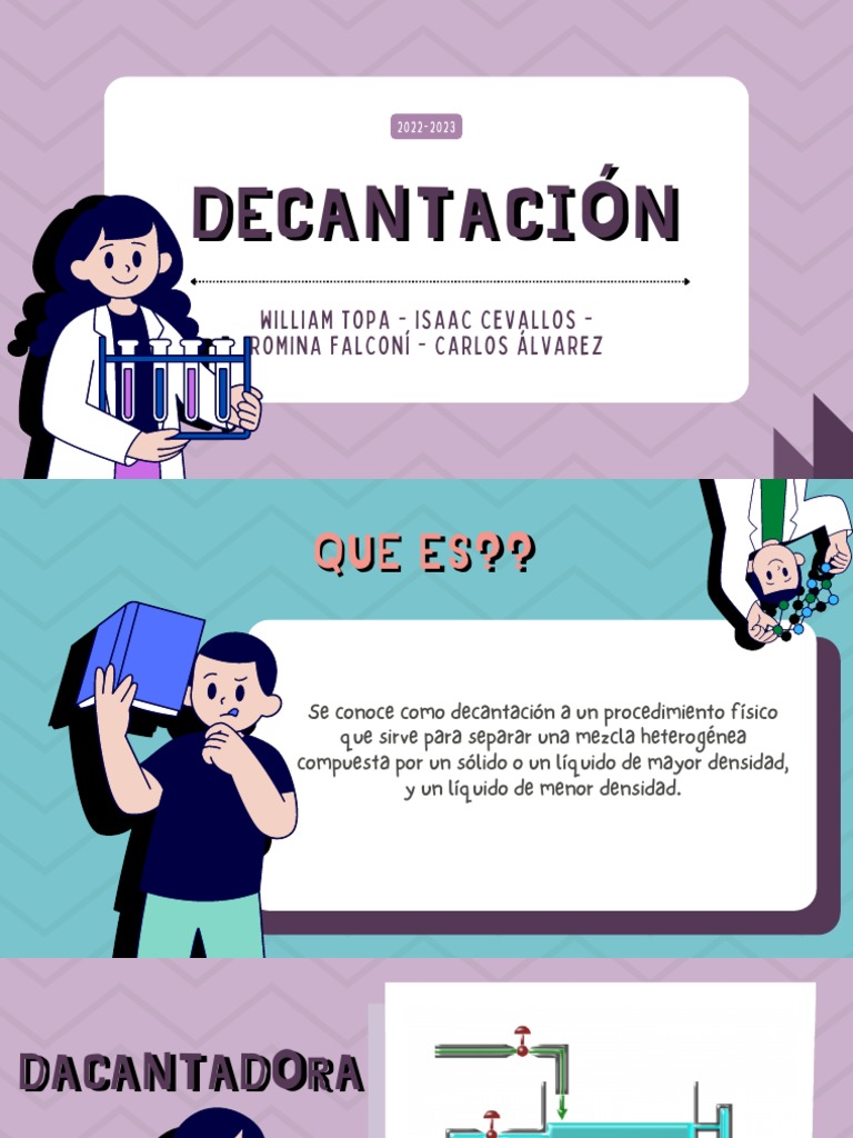 Métodos de Decantación y Tipos | PDF