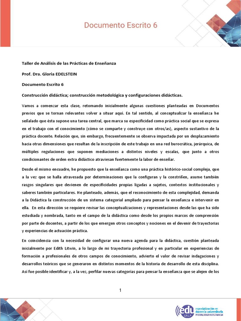 Documento Escrito 6 | Descargar gratis PDF | Conocimiento | Enseñando