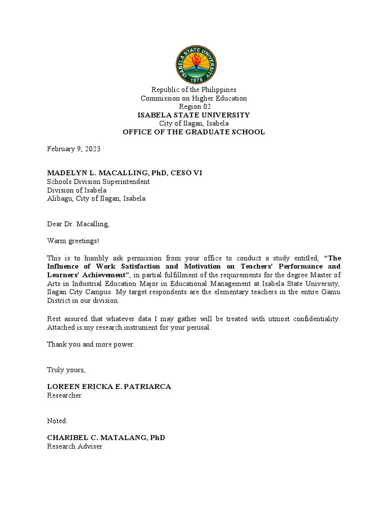 Letter To The Superintendent Pdf